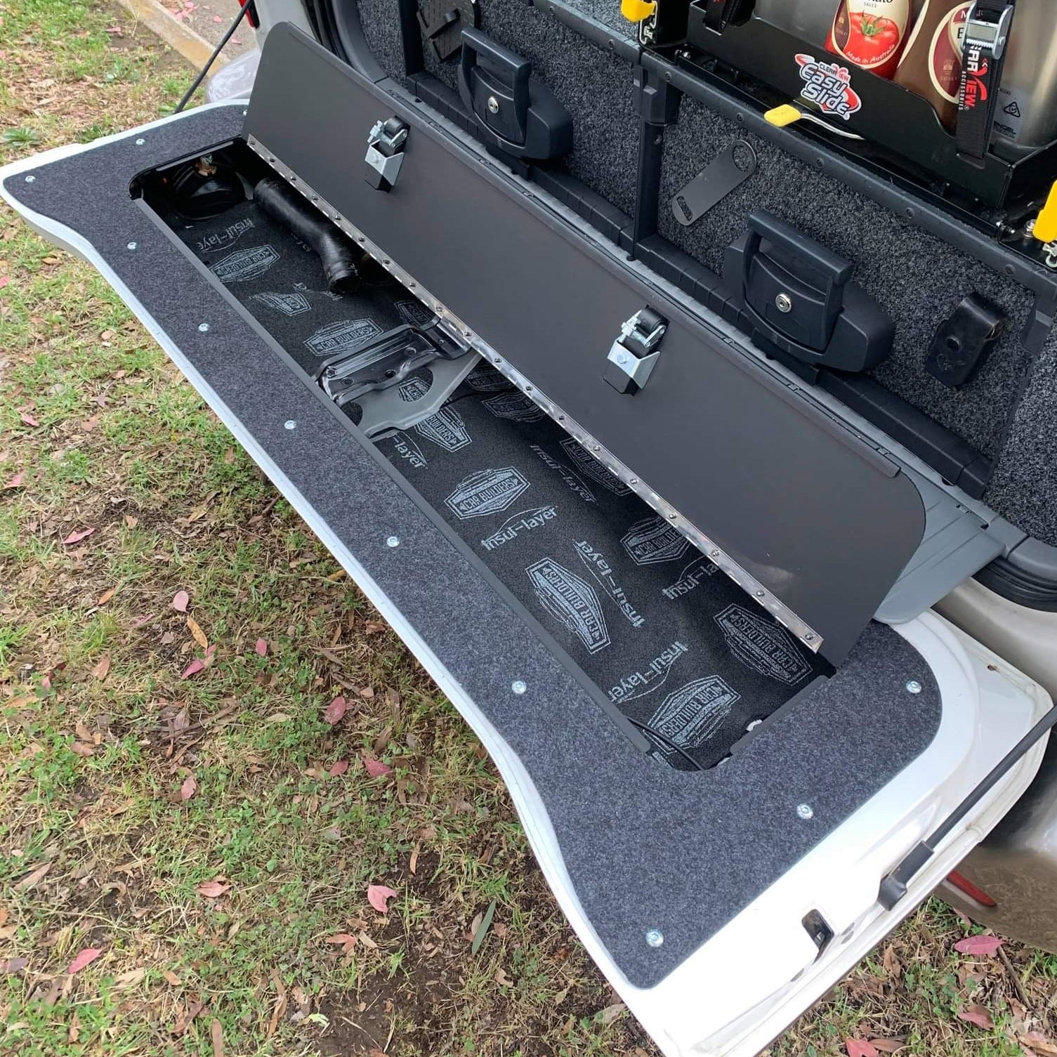 100 Series Land Cruiser tailgate storage mod – HFab-USA